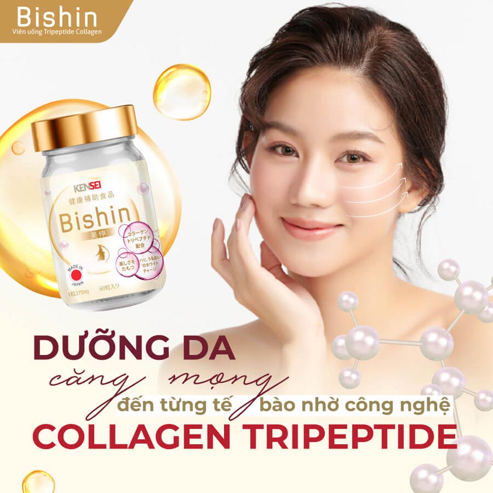 Viên uống Collagen Bishin Nhật Bản 60 viên