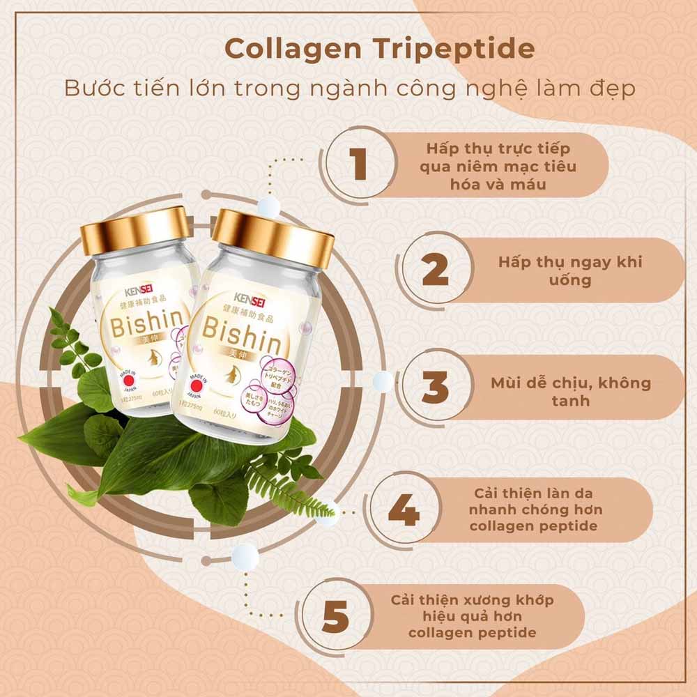 Viên uống Collagen Bishin Nhật Bản 60 viên