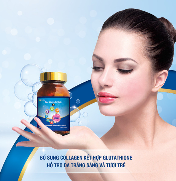 Viên Uống Trẻ Hóa Da Fine Collagen Q Ext White Nhật Bản