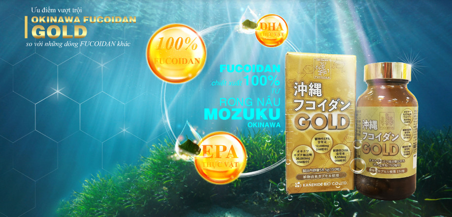 Okinawa Fucoidan Gold Hỗ trợ điều trị ung thư và chống suy mòn khối cơ