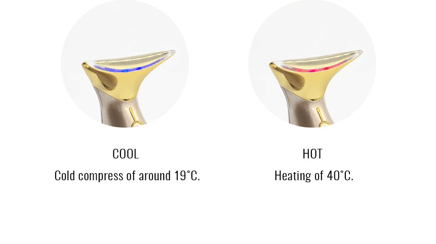 Máy làm đẹp da vùng cổ Earth Tech Aecor Neck Plus Device vàng