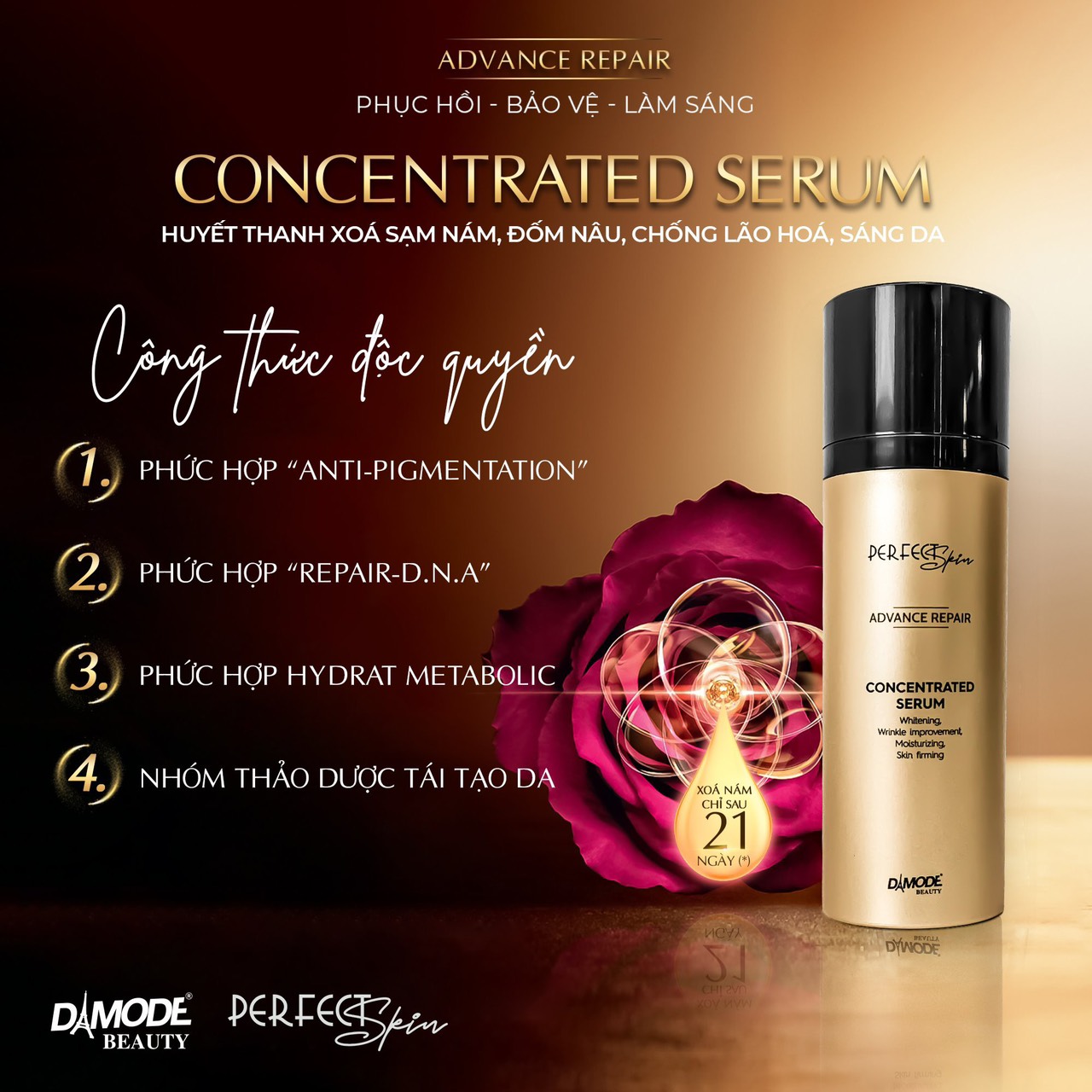 Damode Perfect Skin Advance Repair Concentrated Serum