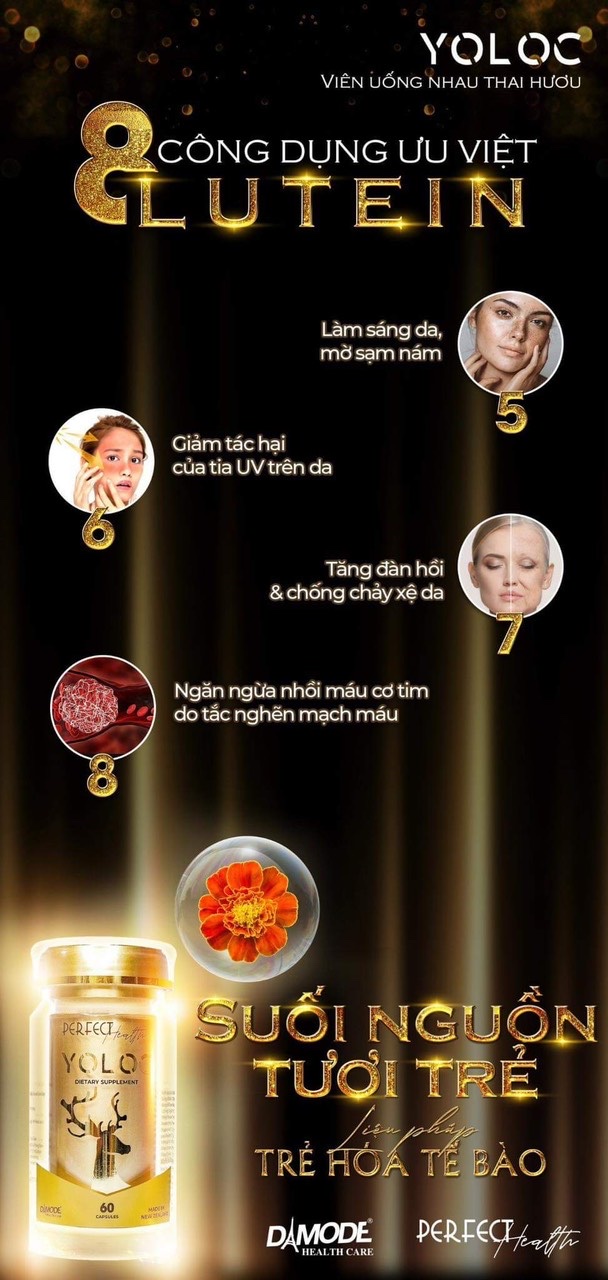 Viên uống Nhau thai hươu Perfect Health Yoloc