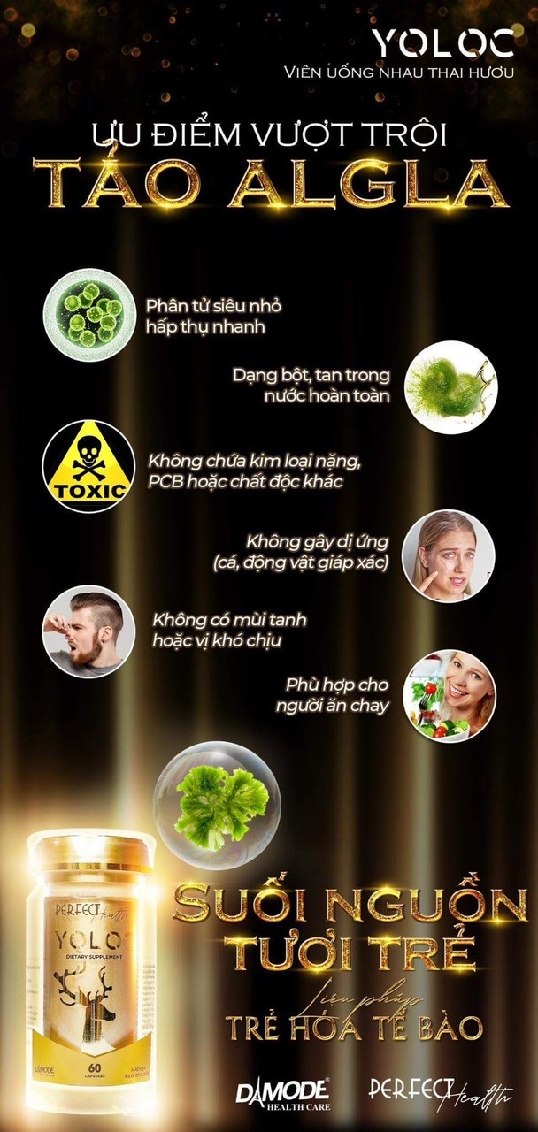 Viên uống Nhau thai hươu Perfect Health Yoloc