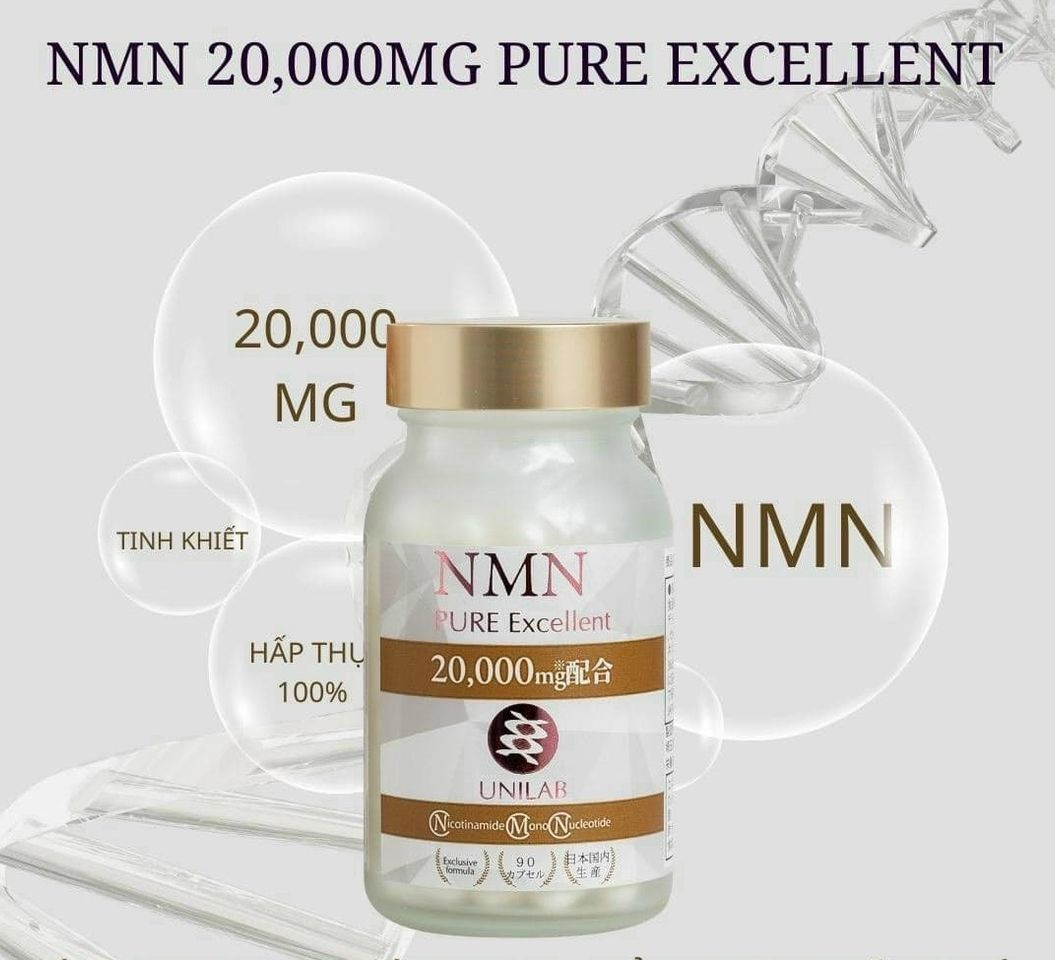 NMN Pure Excellent 20.000mg Unilab của Nhật Bản