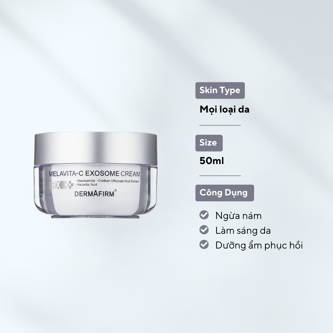 Dermafirm Melavita-C Exosome Cream Kem dưỡng tái sinh trắng sáng da 50ml