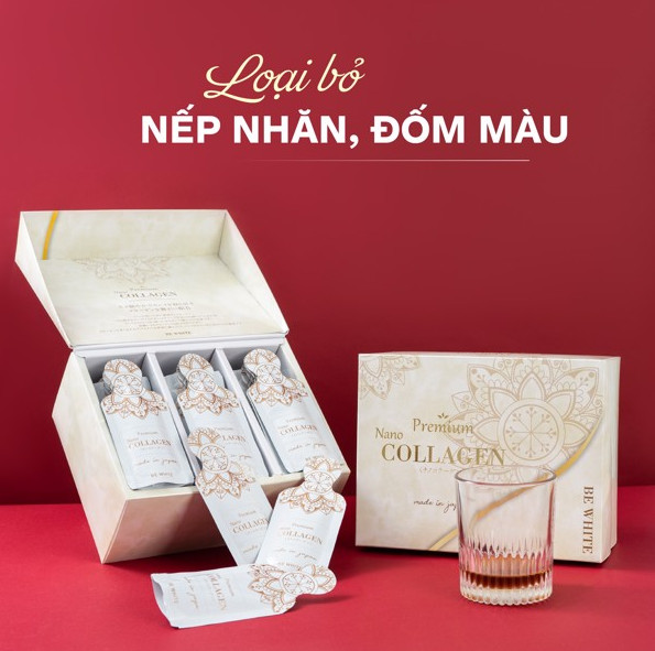 Nước uống Bi White Premium Nano Collagen 30 gói x 15ml