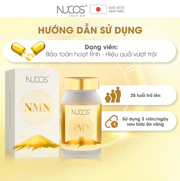 Viên uống chống lão hóa Nucos NMN Hộp 60 viên