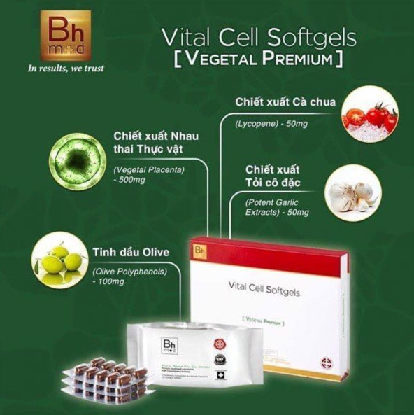 Viên Uống Chiết Xuất Noãn Thực Vật Cao Cấp Vital Cell Softgels Vegetal ...
