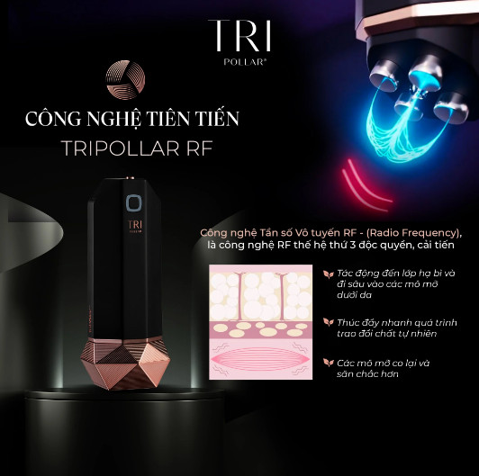 Máy trẻ hóa toàn thân chuyên nghiệp tại nhà Tripollar Pose Vx