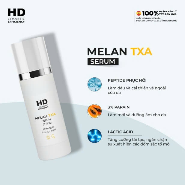 Tinh chất HD Melan TXA Srum 30ml Giúp Dưỡng Sáng Da, Mờ Thâm Nám, Thâm ...