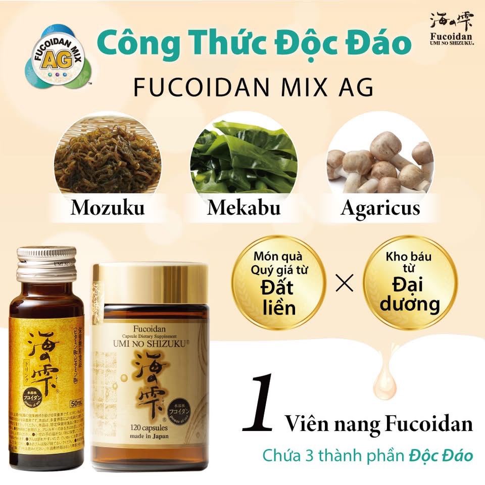 Thực Phẩm Bảo Vệ Sức Khỏe: Fucoidan Liquid Dietary Supplement Umi No ...